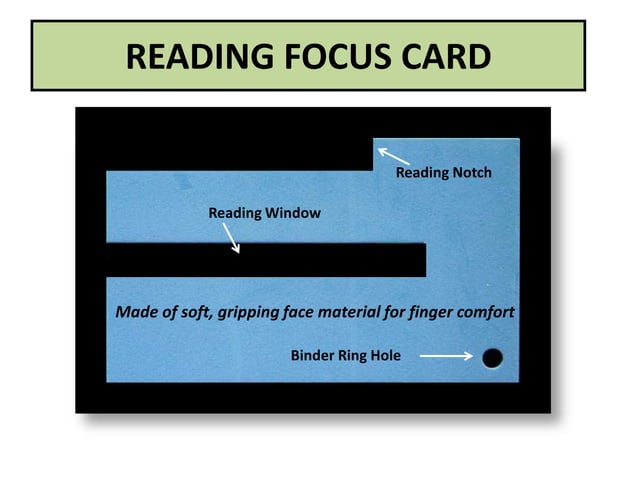 Reading Focus Card Slideshow--2012