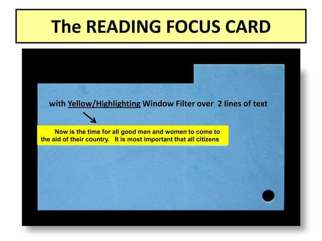 Reading Focus Card Slideshow--2012