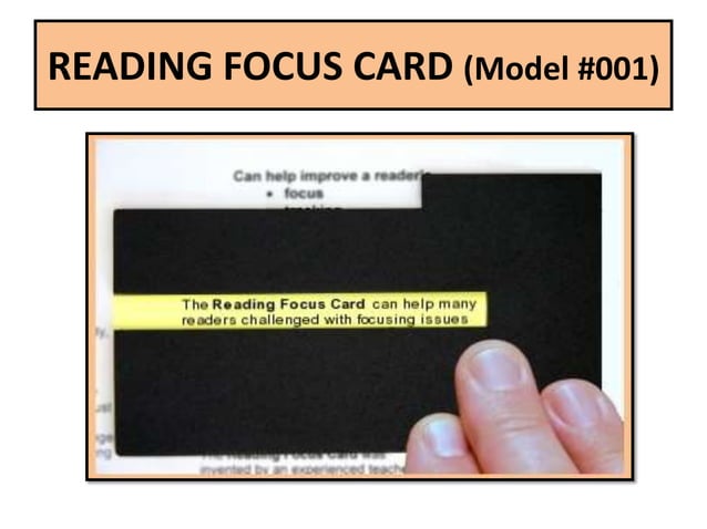 Reading Focus Card Slideshow--2012