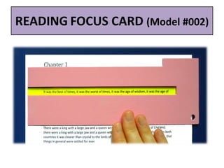 Reading Focus Card Slideshow--2012
