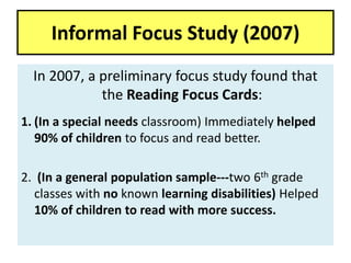 Reading Focus Card Slideshow--2012