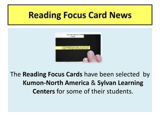 Reading Focus Card Slideshow--2012