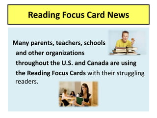 Reading Focus Card Slideshow--2012
