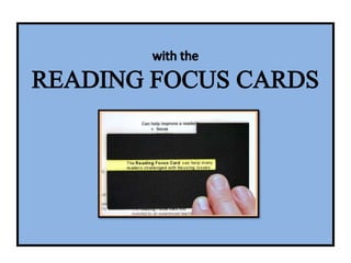 Reading Focus Card Slideshow--2012