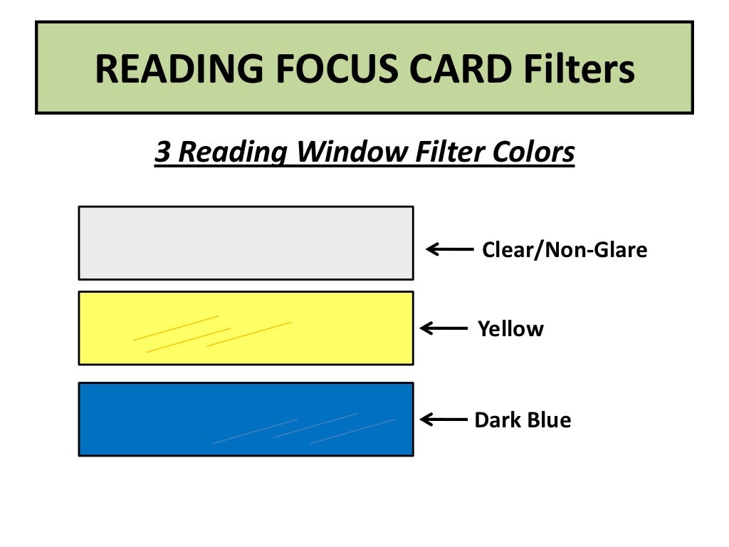 Reading Focus Card Slideshow--2012