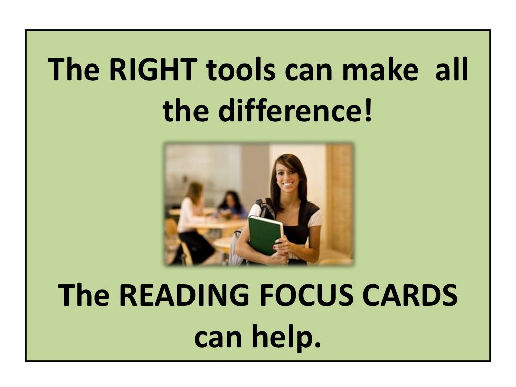 Reading Focus Card Slideshow--2012