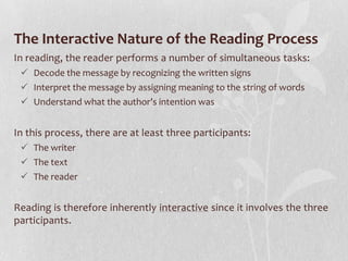 Reading for communication | PPTX