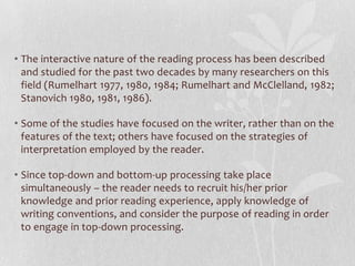 Reading for communication | PPTX