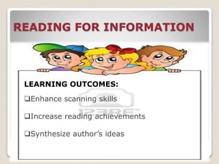 Reading for information | PPTX