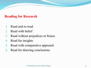 Reading for research | PPTX