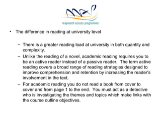 Reading for university | PPT