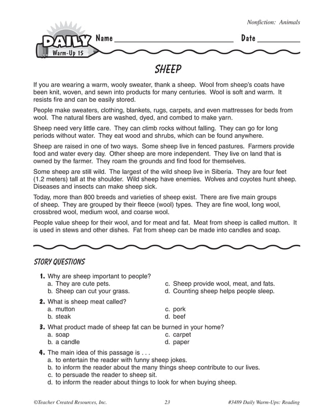 reading grade 3.pdf | Pets