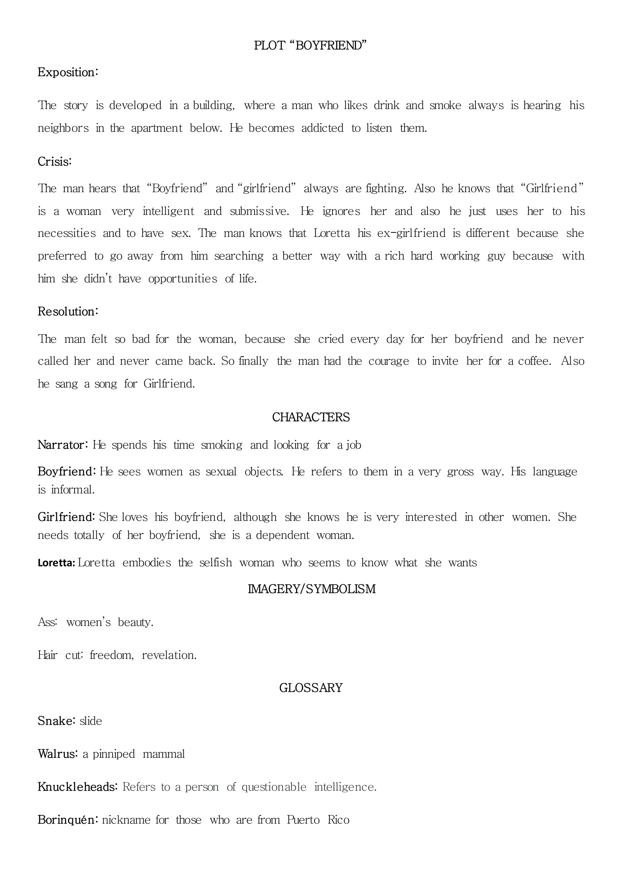 BOYFRIEND by JUNOT DIAZ Reading guide | DOCX