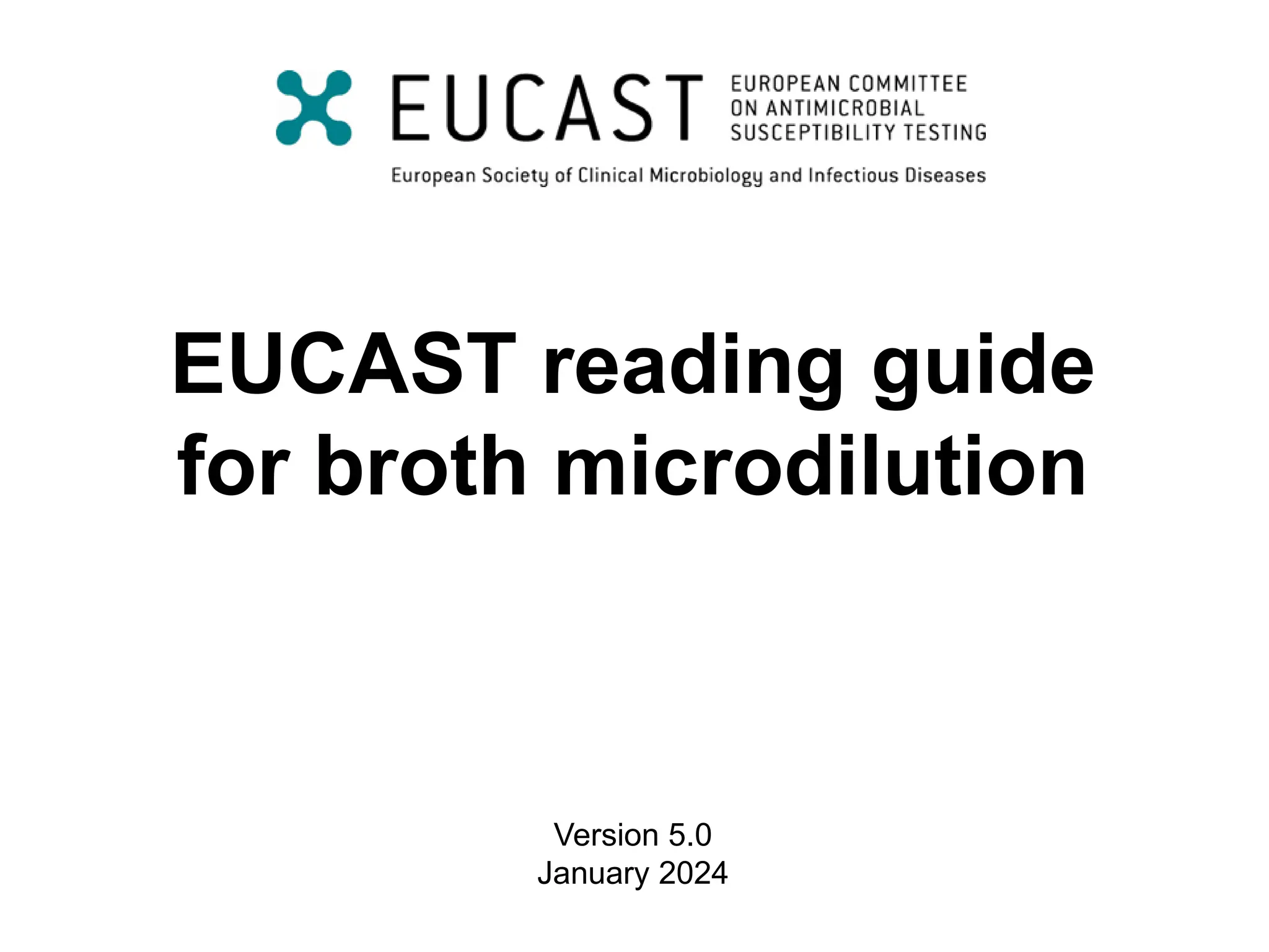 Reading_guide_BMD_v_5.0_2024_EUCAST MIC interpretation | PDF