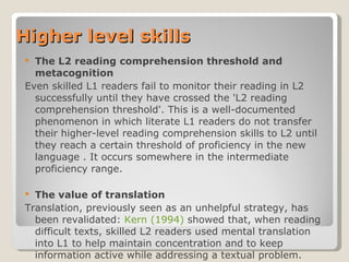 Reading in a second language (1) | PPT