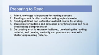 Reading in content area: Content Literacy and the Reading Process.pptx