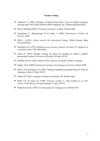 Reading In Elt | DOC