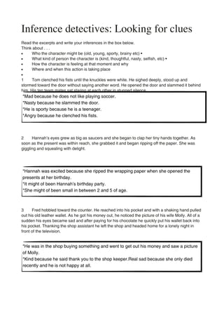 Reading inferring | PDF