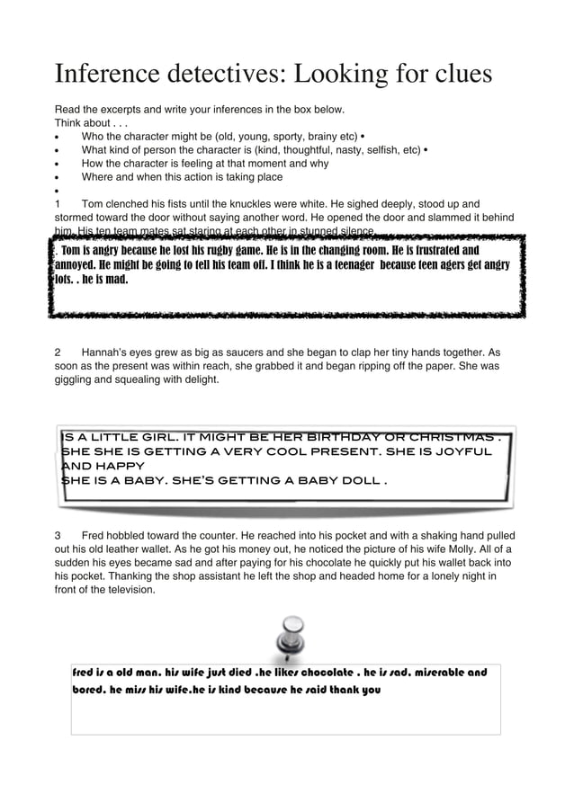 Reading inferring 7 | PAGES