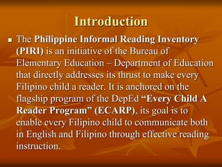 Reading Innovations National-Local (philippineinformalreadinginventory).ppt