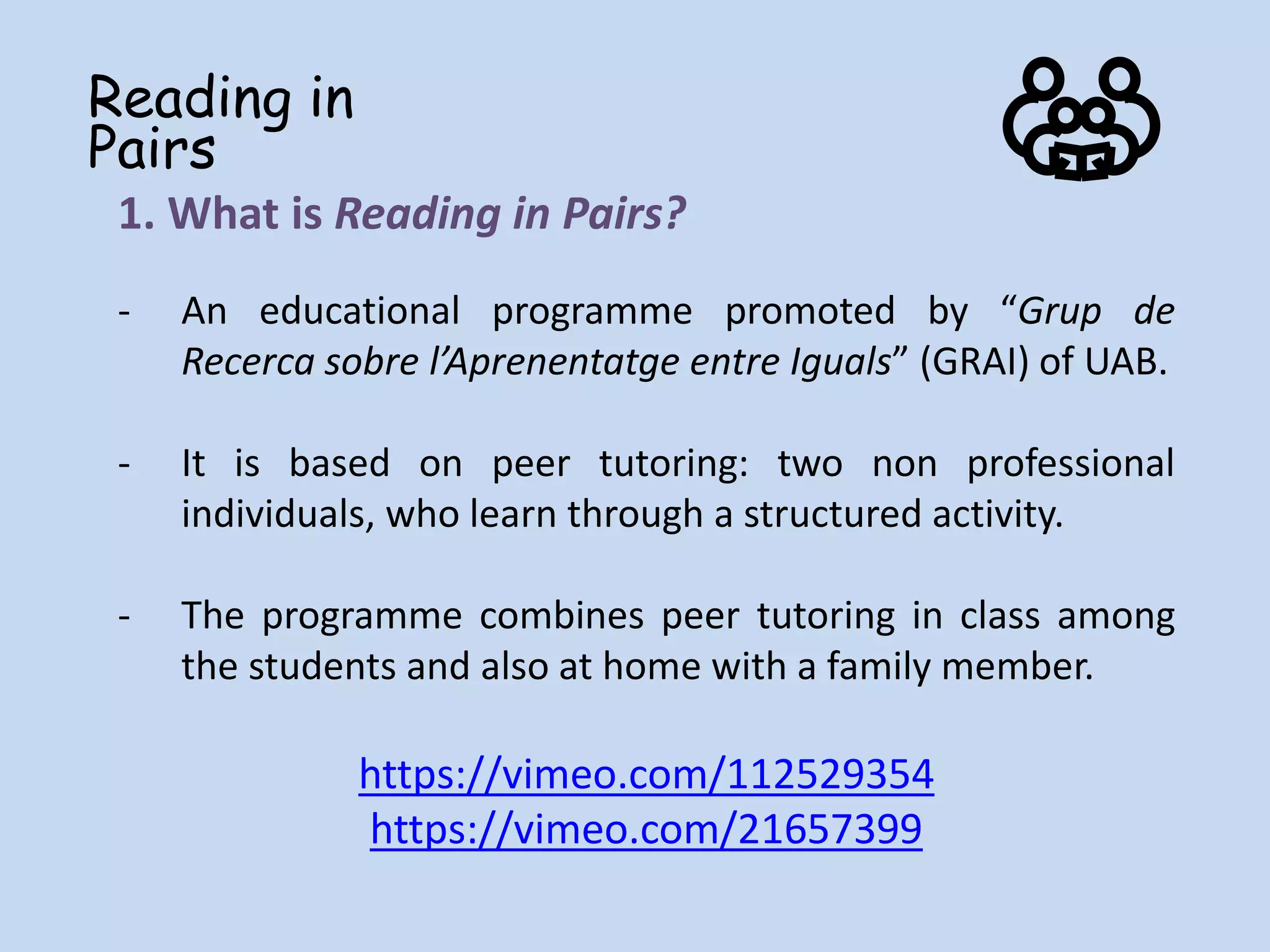 Reading in pairs | PPTX