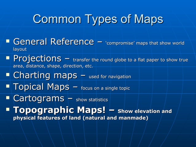 Reading & interpreting maps notes | PPT