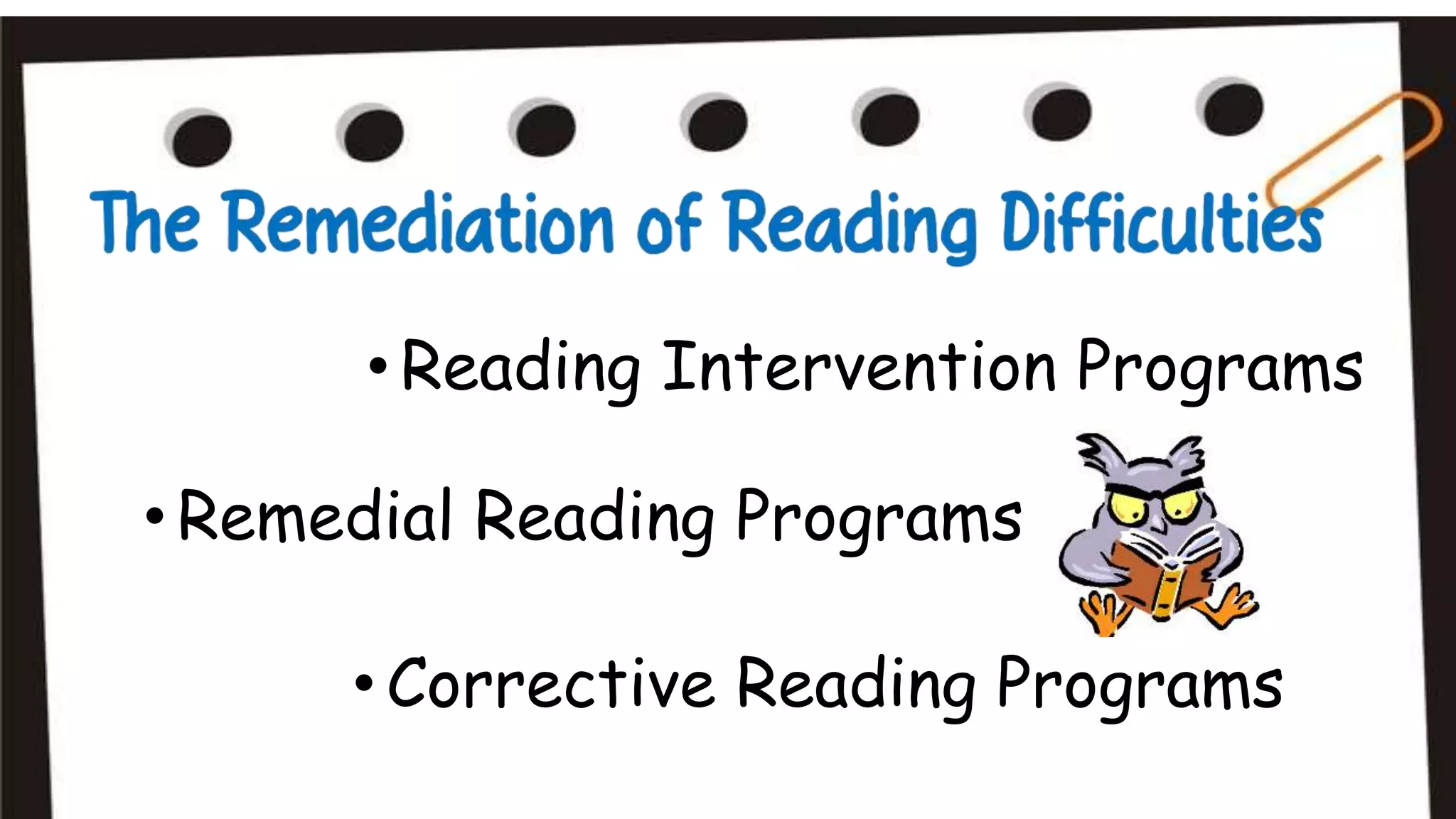 Reading Intervention | PPTX