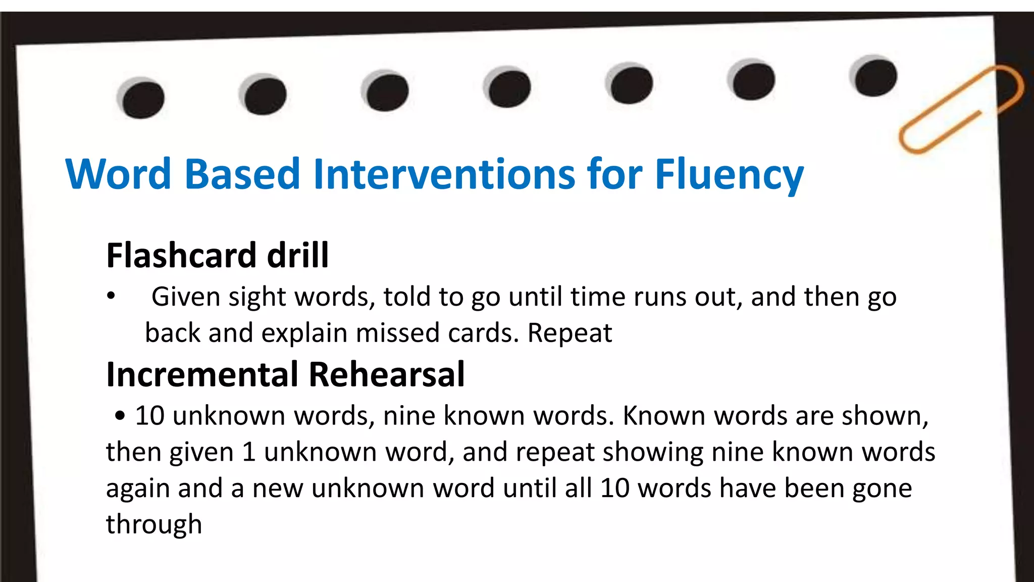 Reading Intervention | PPTX