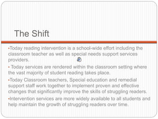 Reading intervention | PPTX