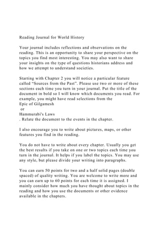Reading Journal for World HistoryYour journal includes refle.docx