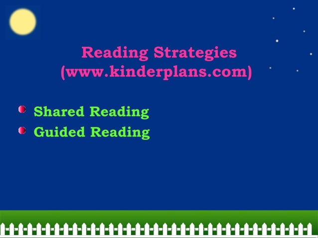Reading in Kindergarten | PPT