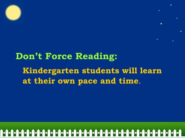Reading in Kindergarten | PPT