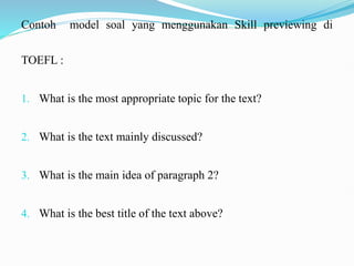 READING PRESENTATION TO BE FLUENT ON ENGLISH COMPREHENSION AND TO GET ...