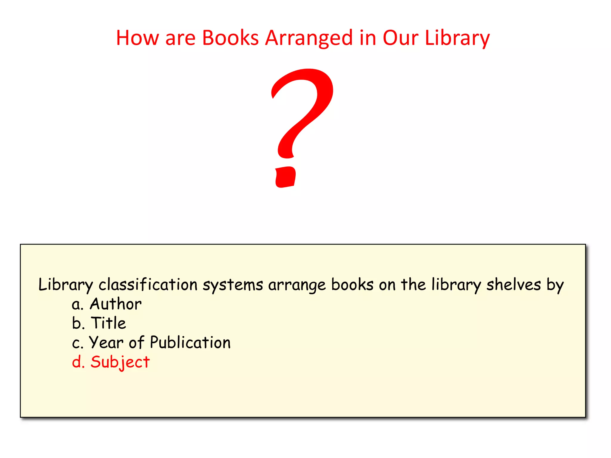 Reading LC Call Numbers | PPTX