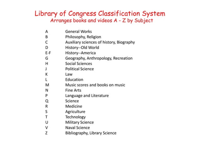 Reading LC Call Numbers | PPTX