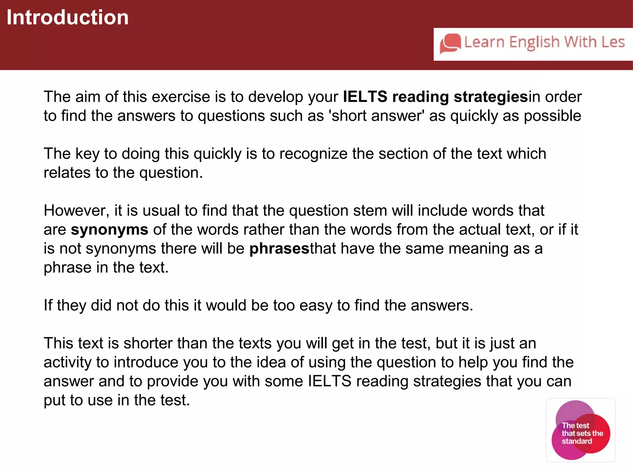 Reading lesson 9 reading strategies | PPT
