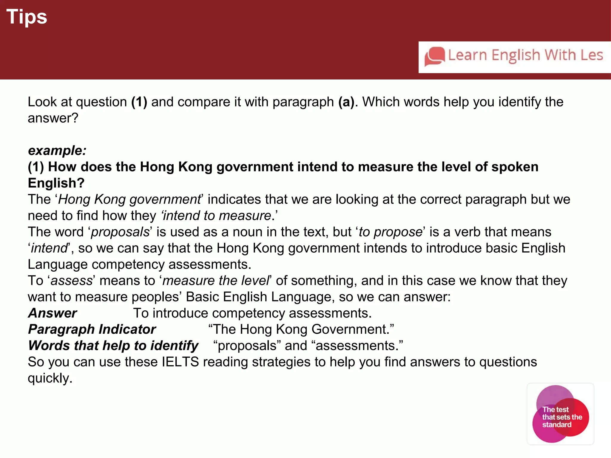 Reading lesson 9 reading strategies | PPT
