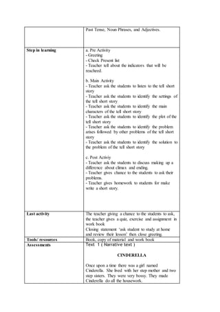 Reading lesson plan | DOCX