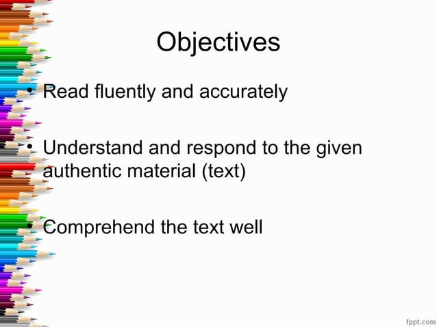 Reading skill lesson plan (through authentic material) | PPT | Homework and Study | Education