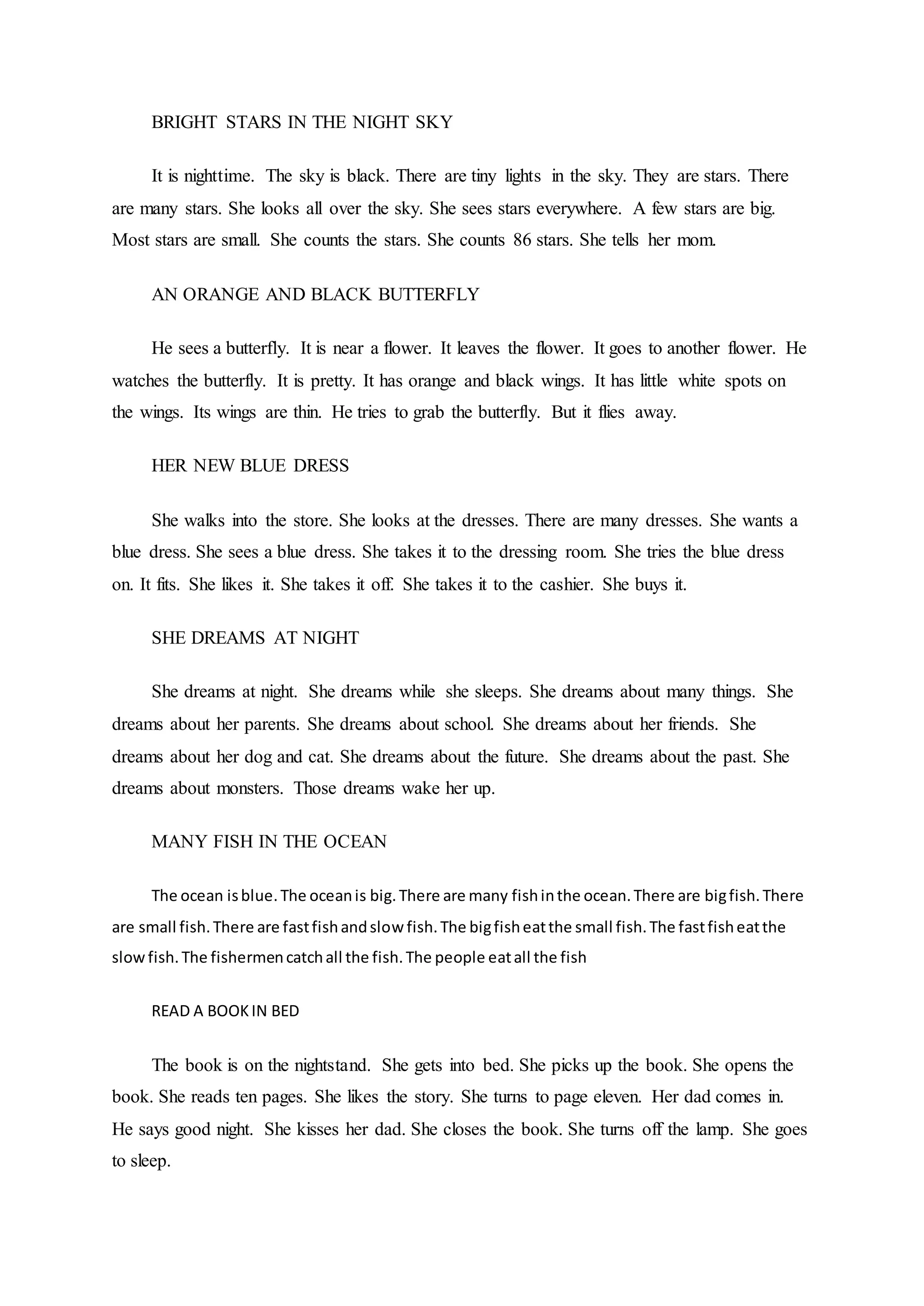 Reading level 1 | DOC