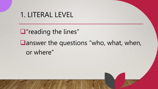 Reading Levels and factors that affect reading.pptx