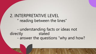 Reading Levels and factors that affect reading.pptx