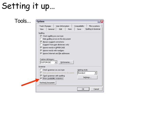 Reading Level Tools In Word | PPT