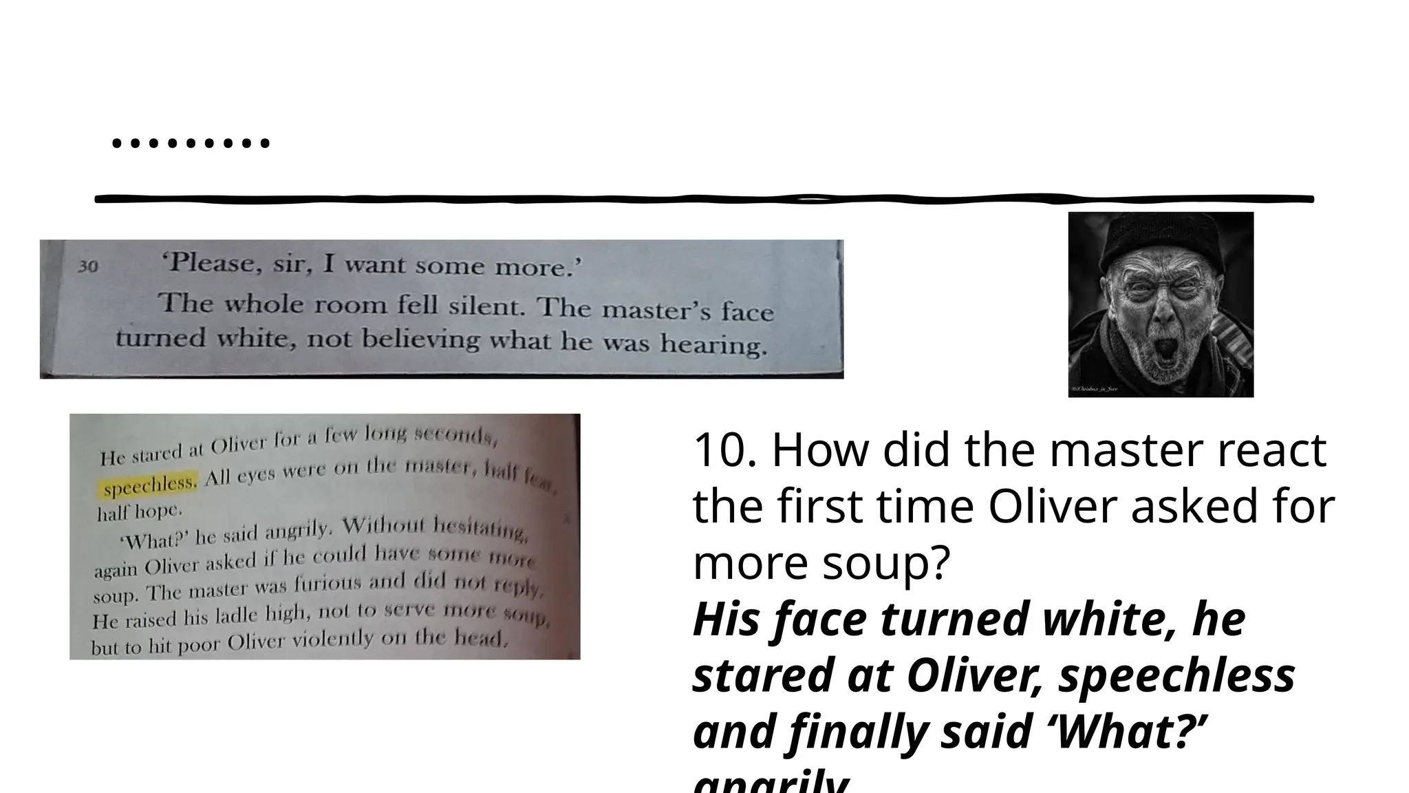 Reading LiA Unit 4 Oliver Twist full.pptx | Food & Drink