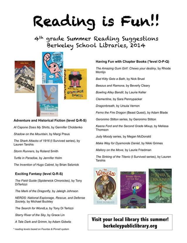 Summer reading list 4th 2014 | PDF | Comics and Graphic Novels | Books ...