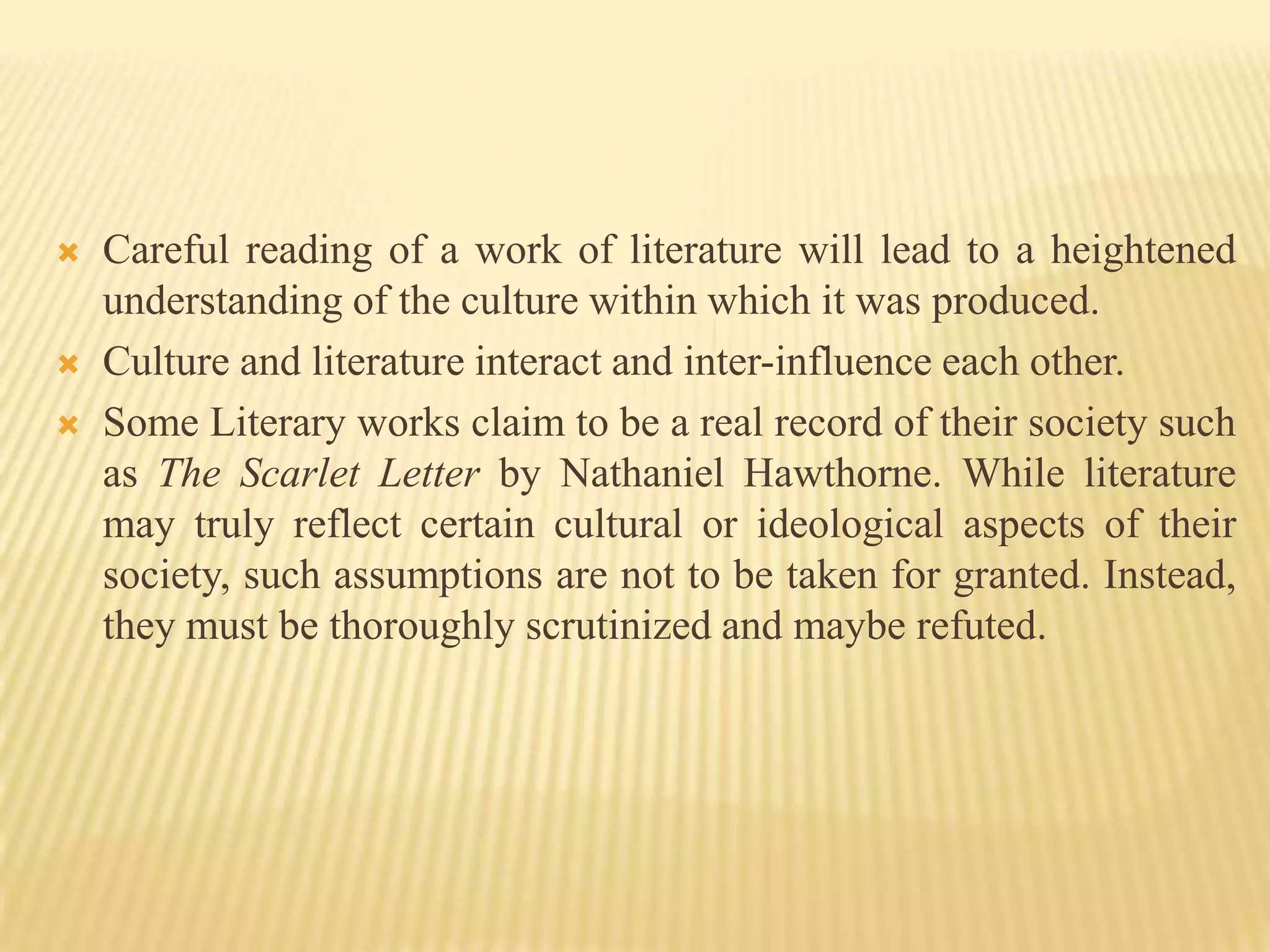 Reading Literature Cross-Culturally | PPTX