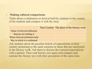 Reading Literature Cross-Culturally | PPTX