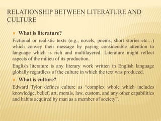 Reading Literature Cross-Culturally | PPTX