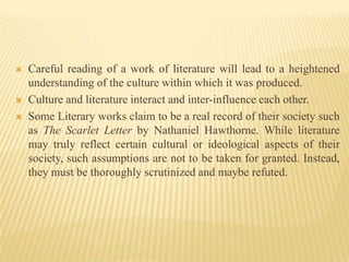 Reading Literature Cross-Culturally | PPTX