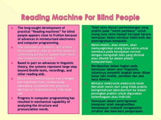 Reading machine | PPTX
